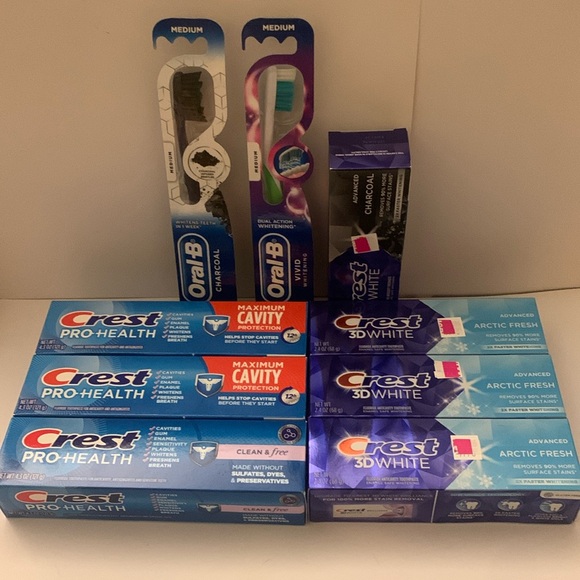 Crest | Other | Crest Pro Health And 3d White Toothpaste And Oral B ...